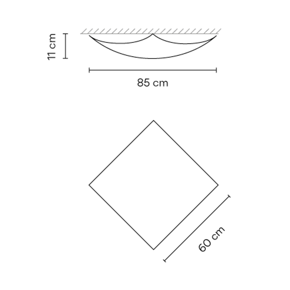 Vibia Quadra Ice 1132 Ceiling Light White – Lighting Design Online